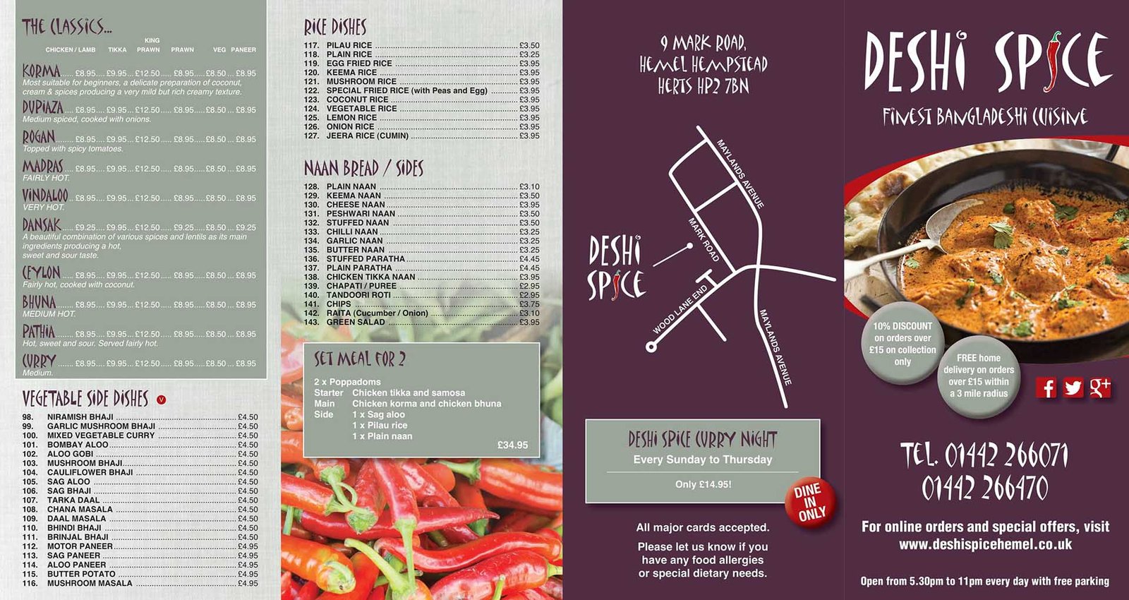 Bangladeshi & Indian Restaurant in Hemel Hempstead, Hertfordshire ...
